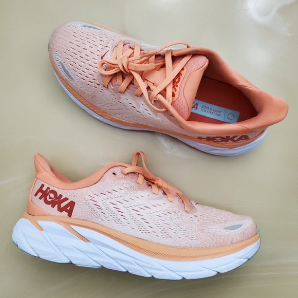 Hoka One One | Shoes | Hoka One One Clifton 8 Womens Running Shoes Sun ...